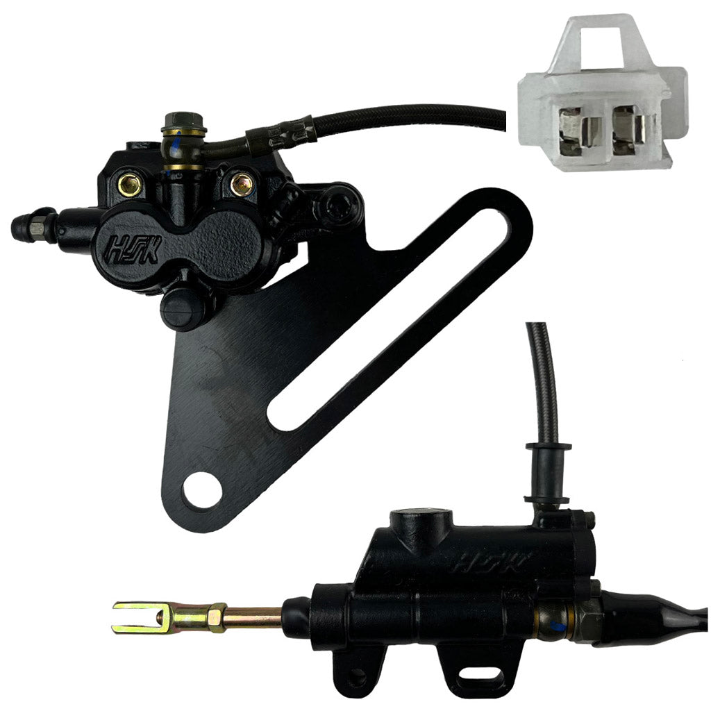 Rear Dirt Bike Brake Caliper & Master Cylinder Assembly Tao Tao TBR7 ...