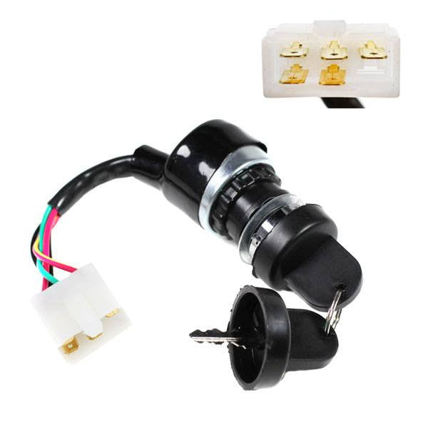 Ignition Key Switch - 5 Wire - Go Karts - Version 43