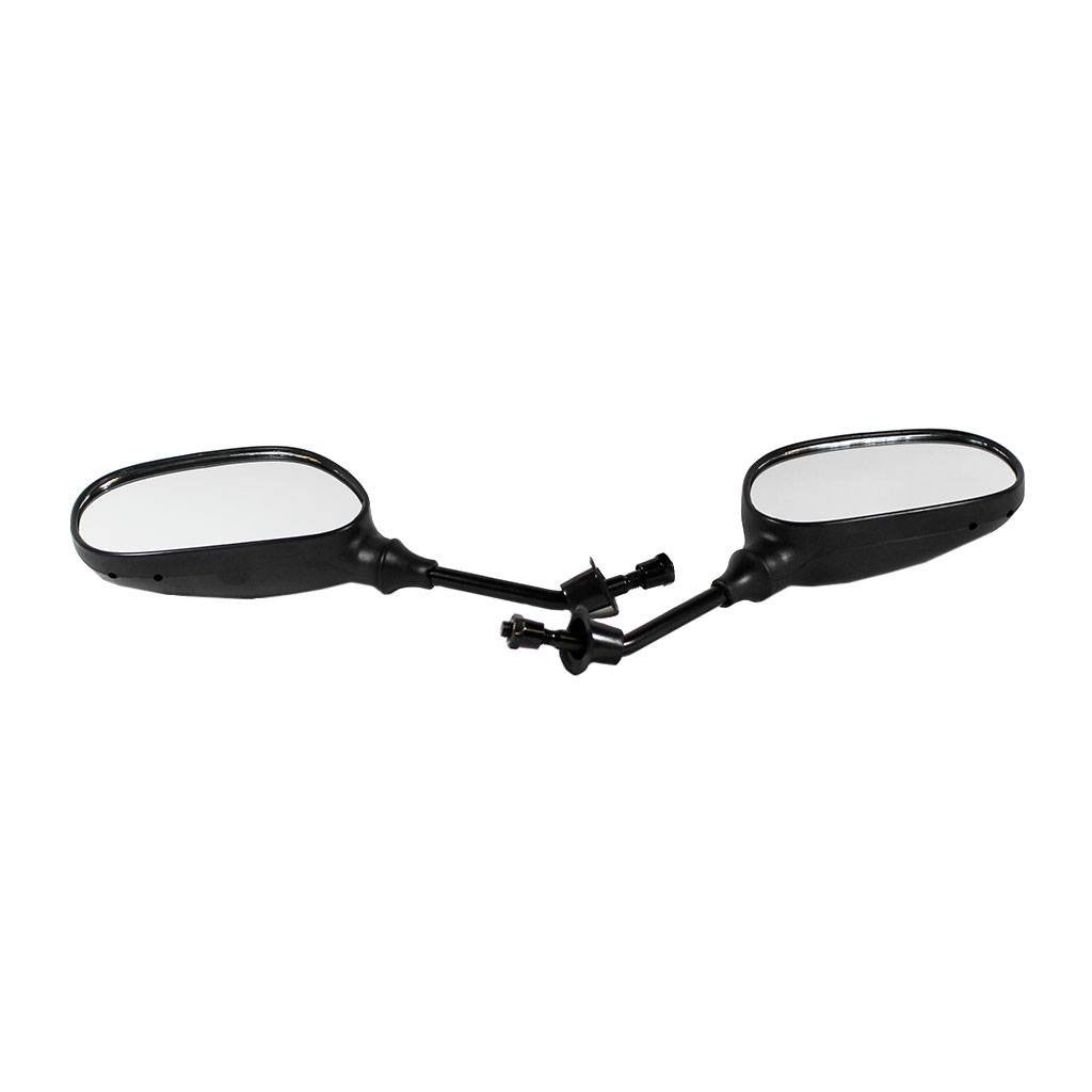 Scooter Rear View Mirror Set - Black - 5" Arm - Version 9