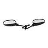Scooter Rear View Mirror Set - Black - 5" Arm - Version 9