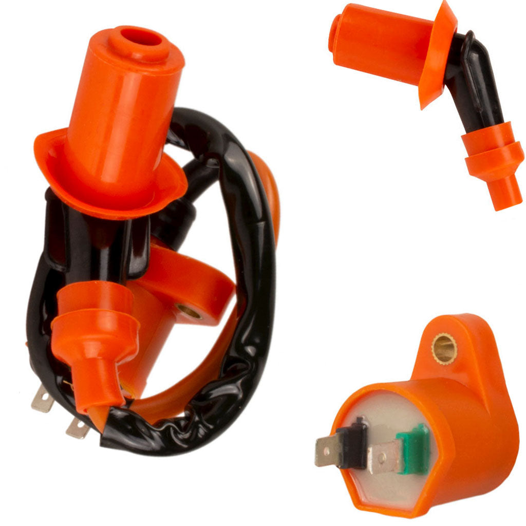 High Performance Ignition Coil for GY6 50cc 125cc 150cc with 135° Cap ...